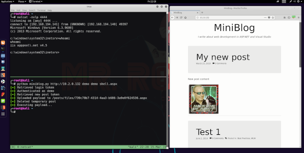MiniBlog Remote Code Execution | rastating.github.io